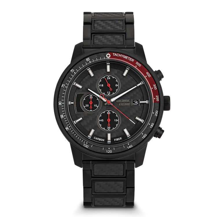 Barrel Chronograph 45mm - Carbon Fiber Stealth – ORIGINAL GRAIN JAPAN ...
